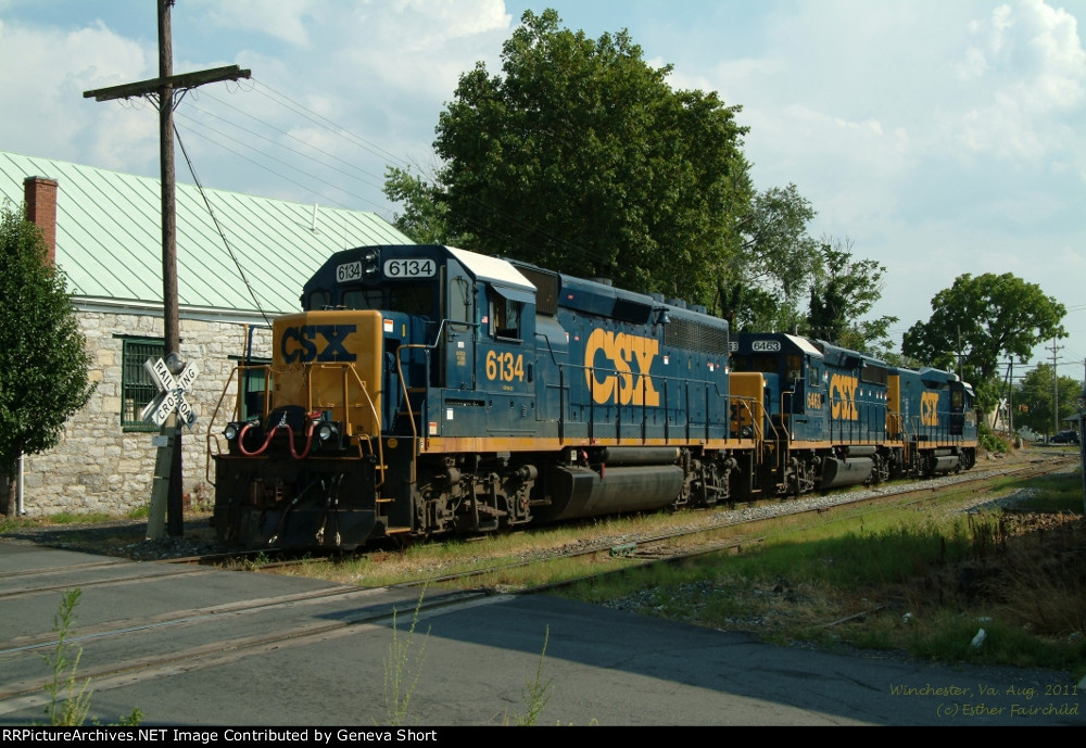 CSXT 6134, 6463, and 2270 "Road Slug"